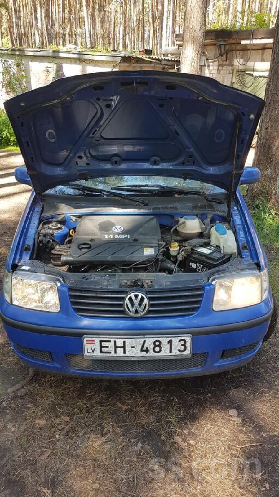Zils Volkswagen Polo 2001 Jūrmala, ar dzinēja tilpumu 1.40 L un nobraukumu 167 tūkst. km par 455 €, foto 4 vietnē AUTOMOTO.COM.LV