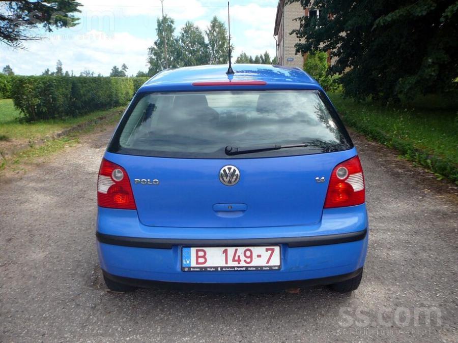 Zils Volkswagen Polo 2002 Cēsis, ar dzinēja tilpumu 1.40 L un nobraukumu 383 tūkst. km par 1290 €, foto 7 vietnē AUTOMOTO.COM.LV