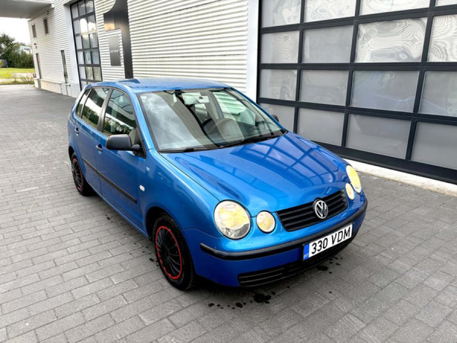 Blue Volkswagen Polo 2002 in Tallinn, with an engine capacity of 1.20 L and mileage of 167 thousand km for 1799 €, photo 2 on AUTOMOTO.COM.LV
