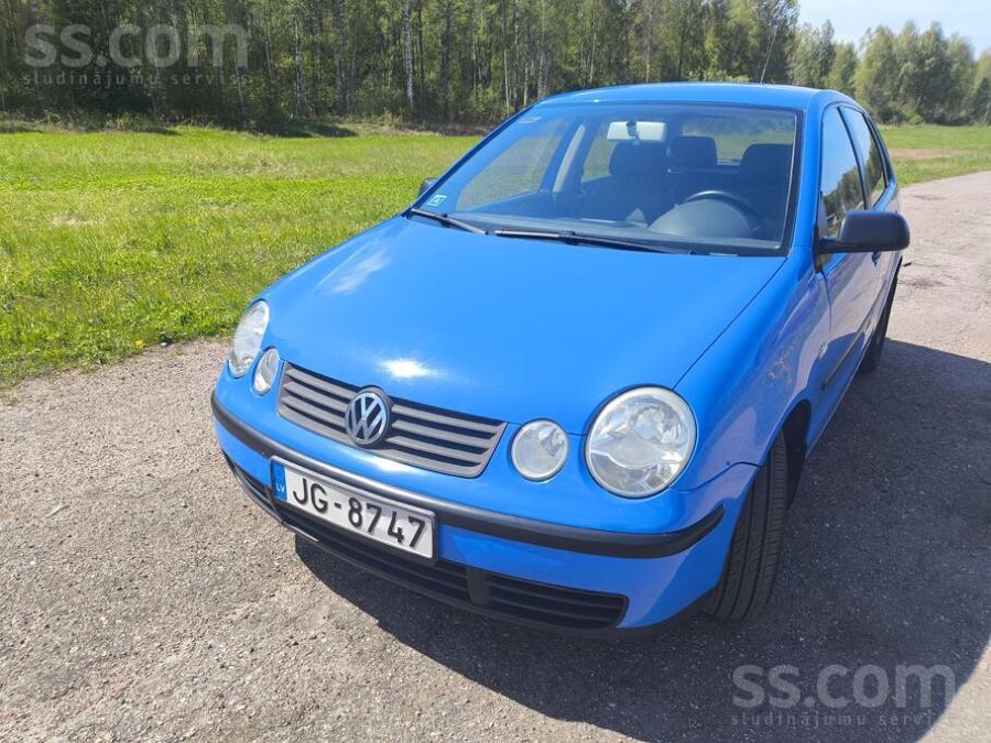 Blue Volkswagen Polo 2003 in Riga, with an engine capacity of 1.40 L and mileage of 251 thousand km for 1050 €, photo 3 on AUTOMOTO.COM.LV