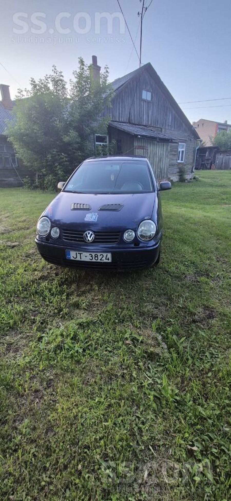Blue Volkswagen Polo 2003 in Kraslava, with an engine capacity of 1.20 L and mileage of 256 thousand km for 650 €, photo 1 on AUTOMOTO.COM.LV