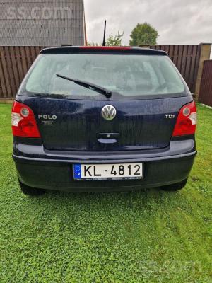 Blue Volkswagen Polo 2004 in Daugavpils, with an engine capacity of 1.40 L and mileage of 300 thousand km for 1500 €, photo 5 on AUTOMOTO.COM.LV