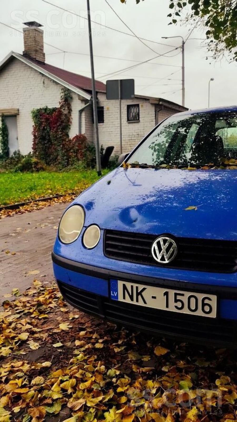 Blue Volkswagen Polo 2004 in Riga, with an engine capacity of 1.20 L and mileage of 170 thousand km for 700 €, photo 5 on AUTOMOTO.COM.LV