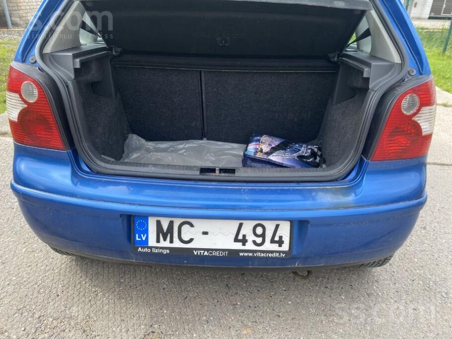 Blue Volkswagen Polo 2005 in Ogre, with an engine capacity of 1.90 L and mileage of 331 thousand km for 750 €, photo 6 on AUTOMOTO.COM.LV