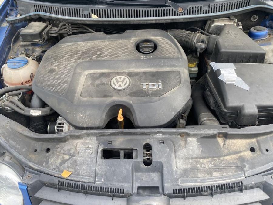 Blue Volkswagen Polo 2005 in Ogre, with an engine capacity of 1.90 L and mileage of 331 thousand km for 750 €, photo 11 on AUTOMOTO.COM.LV