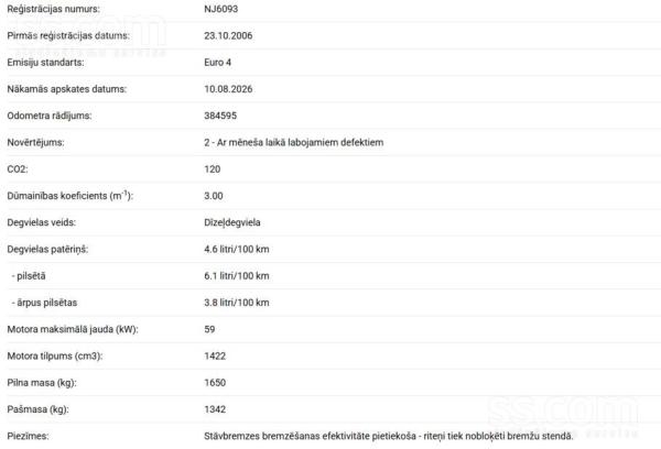 Zils Volkswagen Polo 2006 Rīga, ar dzinēja tilpumu 1.40 L un nobraukumu 390 tūkst. km par 720 €, foto 3 vietnē AUTOMOTO.COM.LV