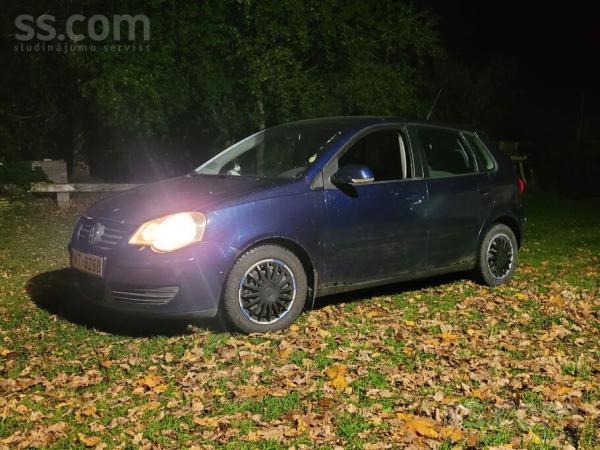 Blue Volkswagen Polo 2007 in Riga, with an engine capacity of 1.40 L and mileage of 361 thousand km for 1200 €, photo 1 on AUTOMOTO.COM.LV