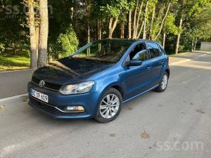 Zils Volkswagen Polo 2016 Panevēža, ar dzinēja tilpumu 1.40 L un nobraukumu 310 tūkst. km par 4500 €, foto  vietnē AUTOMOTO.COM.LV