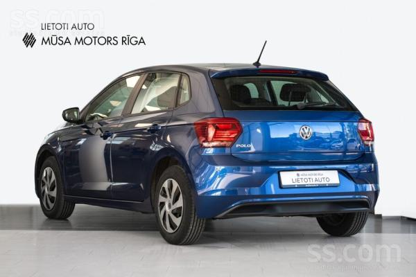 Blue Volkswagen Polo 2019 in Riga, with an engine capacity of 1.00 L and mileage of 145 thousand km for 8900 €, photo 8 on AUTOMOTO.COM.LV