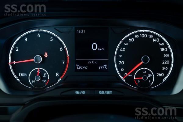 Blue Volkswagen Polo 2019 in Riga, with an engine capacity of 1.00 L and mileage of 145 thousand km for 8900 €, photo 10 on AUTOMOTO.COM.LV