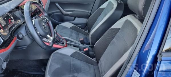 Blue Volkswagen Polo 2019 in Riga, with an engine capacity of 2.00 L and mileage of 74 thousand km for 16800 €, photo 8 on AUTOMOTO.COM.LV