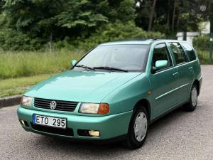 Green Volkswagen Polo 1999 in Vilnius, with an engine capacity of 1.90 L and mileage of 186 thousand km for 1450 €, photo  on AUTOMOTO.COM.LV