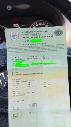 Серый Фольксваген Поло 2009 в Электренай, объемом двигателя 1.60 л и пробегом 664 тыс. км за 1195 €, фото 7 на AUTOMOTO.COM.LV