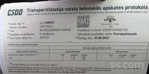 Grey Volkswagen Polo 2010 in Cesis, with an engine capacity of 1.60 L and mileage of 270 thousand km for 4000 €, photo 31 on AUTOMOTO.COM.LV