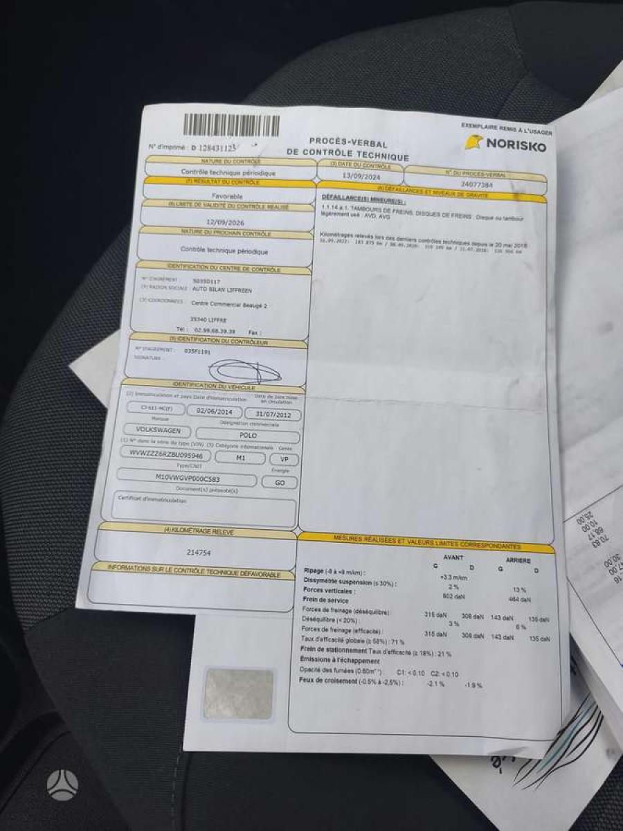 Серый Фольксваген Поло 2012 в Таураге, объемом двигателя 1.60 л и пробегом 231 тыс. км за 3999 €, фото 24 на AUTOMOTO.COM.LV