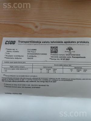 Серый Фольксваген Поло 2016 в Салдус, объемом двигателя 1.40 л и пробегом 186 тыс. км за 5050 €, фото 7 на AUTOMOTO.COM.LV