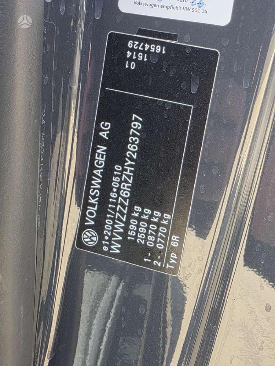 Pelēks Volkswagen Polo 2017 Alīta, ar dzinēja tilpumu 1.20 L un nobraukumu 63 tūkst. km par 5700 €, foto 16 vietnē AUTOMOTO.COM.LV