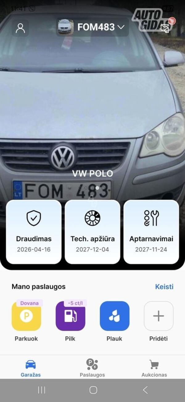 Pelēks Volkswagen Polo 2005 Šauļi, ar dzinēja tilpumu 1.40 L un nobraukumu 3222 tūkst. km par 850 €, foto 8 vietnē AUTOMOTO.COM.LV