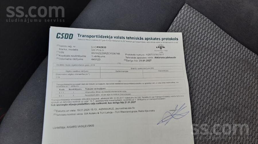 Volkswagen Polo 2011 Aizkraukle, ar dzinēja tilpumu 1.20 L un nobraukumu 449 tūkst. km par 2000 €, foto 12 vietnē AUTOMOTO.COM.LV
