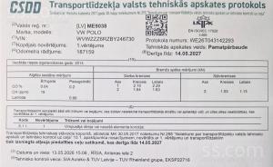 Orange Volkswagen Polo 2011 in Riga, with an engine capacity of 1.40 L and mileage of 189 thousand km for 2950 €, photo 13 on AUTOMOTO.COM.LV