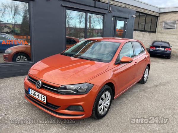 Orange Volkswagen Polo 2018 in Tallinn, with an engine capacity of 1.00 L and mileage of 195 thousand km for 6990 €, photo 1 on AUTOMOTO.COM.LV