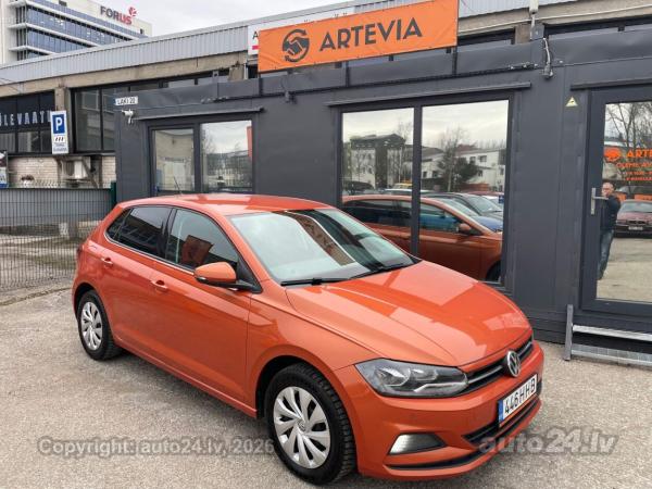 Orange Volkswagen Polo 2018 in Tallinn, with an engine capacity of 1.00 L and mileage of 195 thousand km for 6990 €, photo 3 on AUTOMOTO.COM.LV