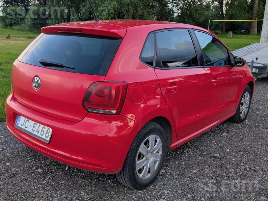 Sarkans Volkswagen Polo 2012 Jēkabpils, ar dzinēja tilpumu 1.20 L un nobraukumu 265 tūkst. km par 2700 €, foto 4 vietnē AUTOMOTO.COM.LV