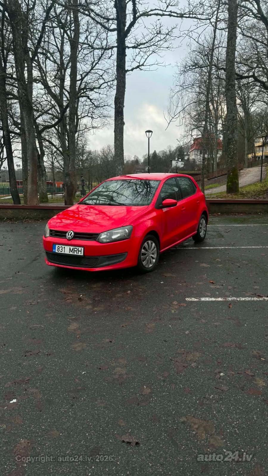 Red Volkswagen Polo 2012 in Tallinn, with an engine capacity of 1.20 L and mileage of 151 thousand km for 4290 €, photo 1 on AUTOMOTO.COM.LV
