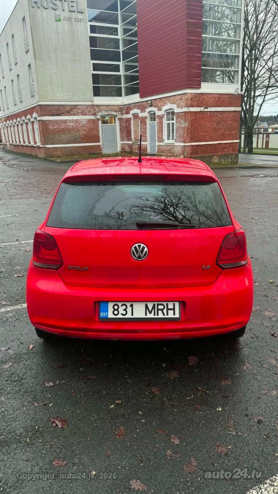 Red Volkswagen Polo 2012 in Tallinn, with an engine capacity of 1.20 L and mileage of 151 thousand km for 4290 €, photo 6 on AUTOMOTO.COM.LV