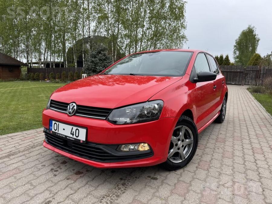 Red Volkswagen Polo 2015 in Ogre, with an engine capacity of 1.40 L and mileage of 225 thousand km for 4950 €, photo 1 on AUTOMOTO.COM.LV