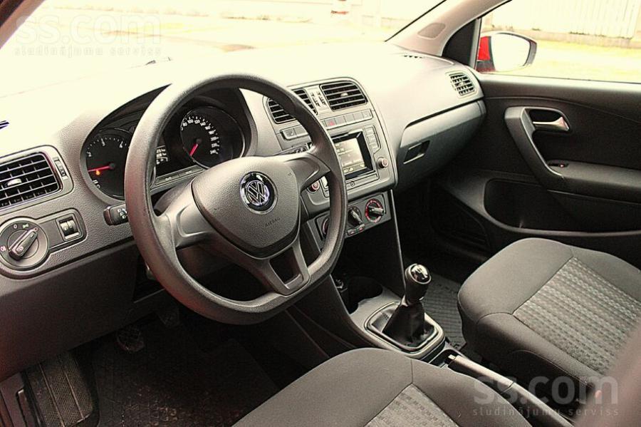 Red Volkswagen Polo 2016 in Riga, with an engine capacity of 1.40 L and mileage of 168 thousand km for 5100 €, photo 9 on AUTOMOTO.COM.LV