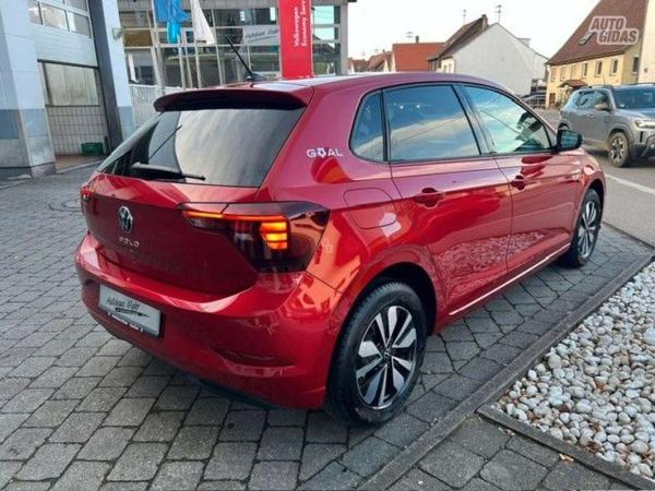 Red Volkswagen Polo 2025 in Kaunas, with an engine capacity of 1.00 L and mileage of 13 thousand km for 26611 €, photo 4 on AUTOMOTO.COM.LV