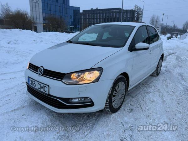 White Volkswagen Polo 2016 in Tallinn, with an engine capacity of 1.40 L and mileage of 135 thousand km for 6990 €, photo 1 on AUTOMOTO.COM.LV
