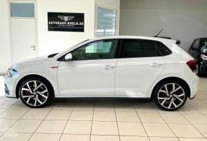 White Volkswagen Polo 2020 in Kaunas, with an engine capacity of 2.00 L and mileage of 47 thousand km for 23832 €, photo  on AUTOMOTO.COM.LV