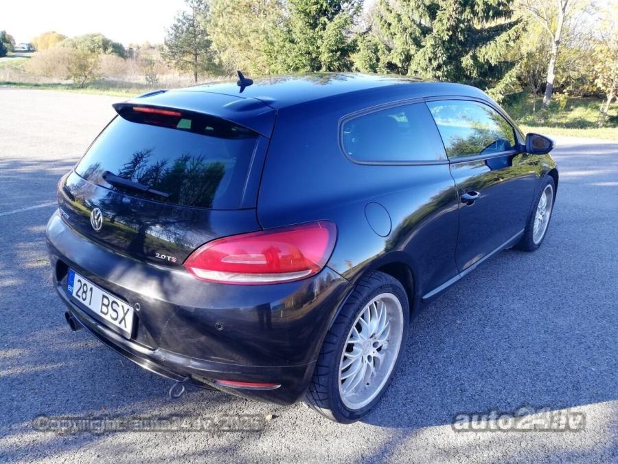 Black Volkswagen Scirocco 2008 in Tallinn, with an engine capacity of 2.00 L and mileage of 323 thousand km for 4500 €, photo 5 on AUTOMOTO.COM.LV