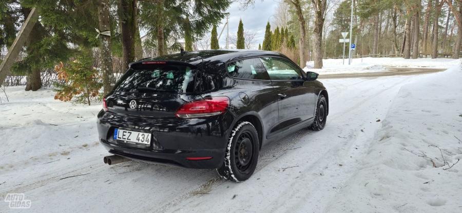 Black Volkswagen Scirocco 2009 in Vilnius, with an engine capacity of 1.40 L and mileage of 210 thousand km for 3200 €, photo 4 on AUTOMOTO.COM.LV