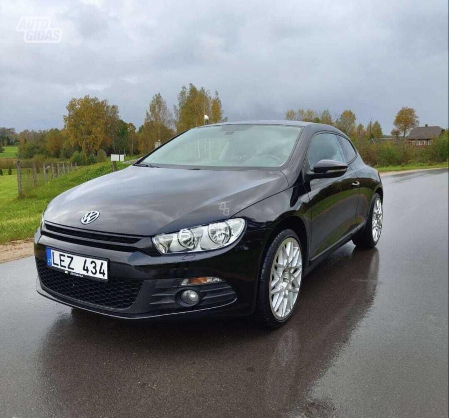 Black Volkswagen Scirocco 2009 in Vilnius, with an engine capacity of 1.40 L and mileage of 210 thousand km for 3200 €, photo 5 on AUTOMOTO.COM.LV