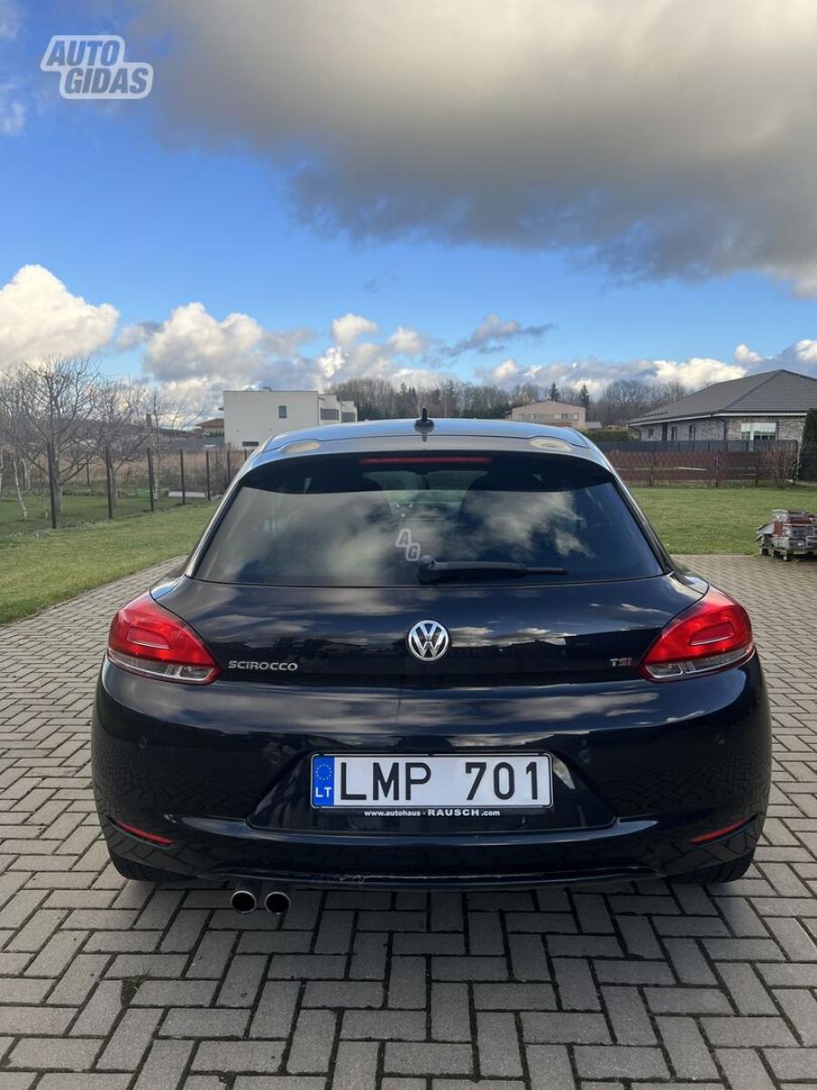 Black Volkswagen Scirocco 2009 in Kaunas, with an engine capacity of 1.40 L and mileage of 206 thousand km for 5100 €, photo 6 on AUTOMOTO.COM.LV