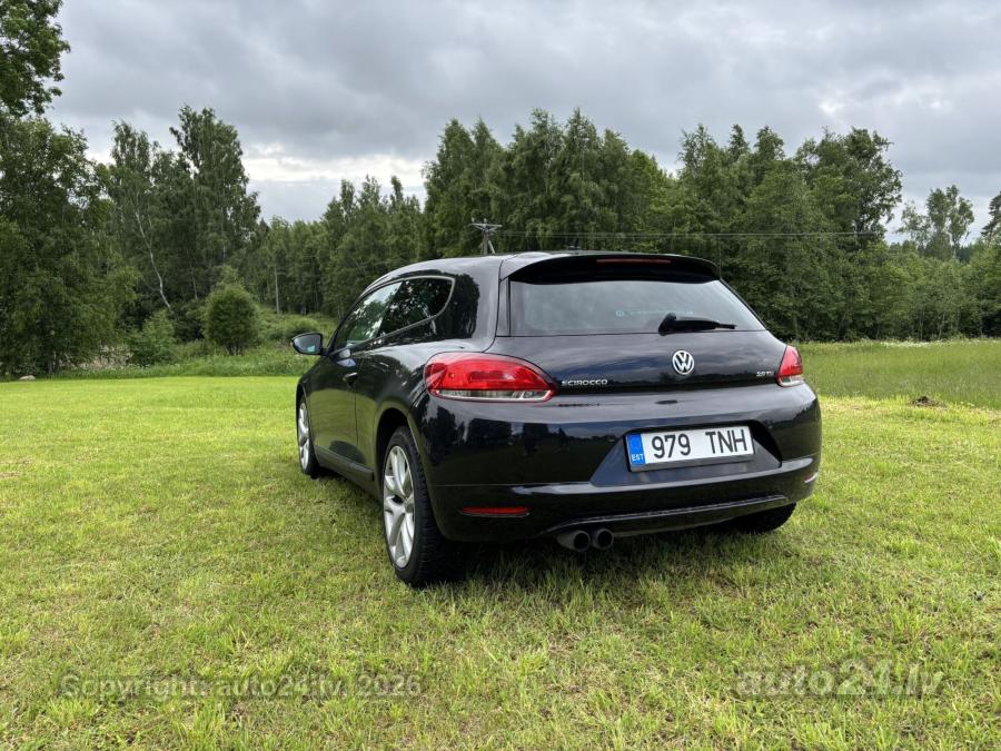 Black Volkswagen Scirocco 2009 in Tartu, with an engine capacity of 2.00 L and mileage of 203 thousand km for 5490 €, photo 3 on AUTOMOTO.COM.LV