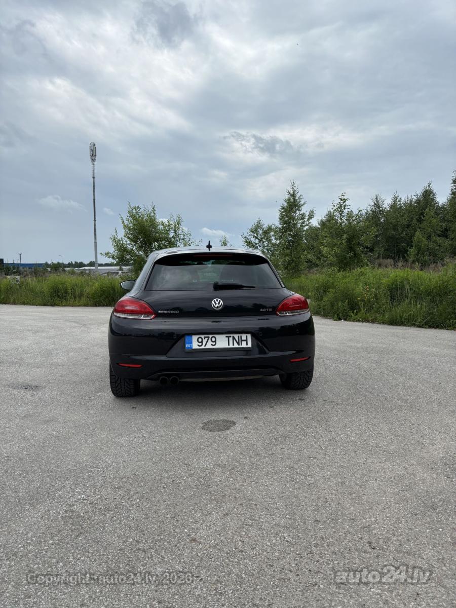 Black Volkswagen Scirocco 2009 in Tartu, with an engine capacity of 2.00 L and mileage of 203 thousand km for 5490 €, photo 9 on AUTOMOTO.COM.LV