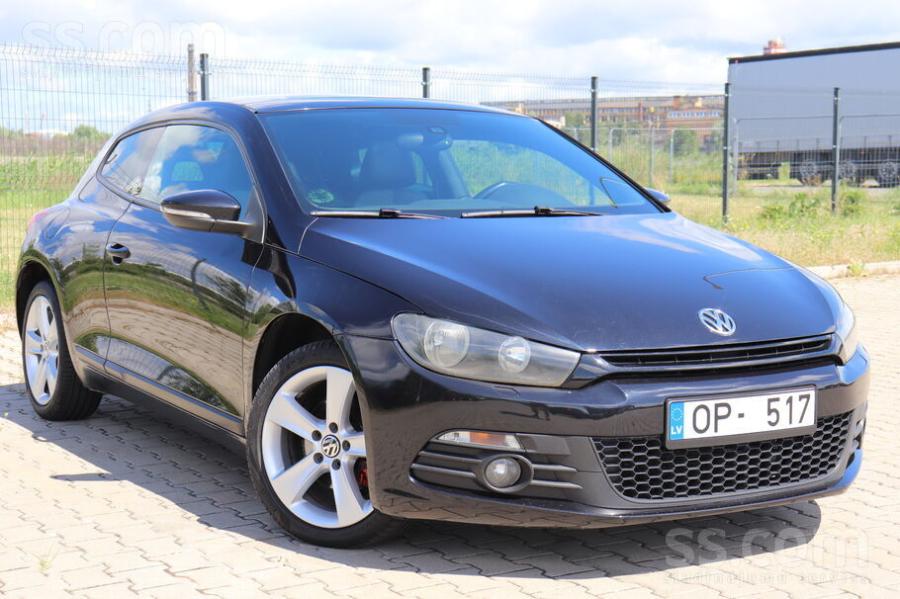Melns Volkswagen Scirocco 2009 Rīga, ar dzinēja tilpumu 2.00 L un nobraukumu 0 tūkst. km par 6450 €, foto 1 vietnē AUTOMOTO.COM.LV