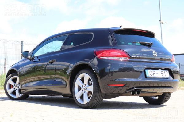 Black Volkswagen Scirocco 2009 in Riga, with an engine capacity of 2.00 L and mileage of 0 thousand km for 6450 €, photo 10 on AUTOMOTO.COM.LV