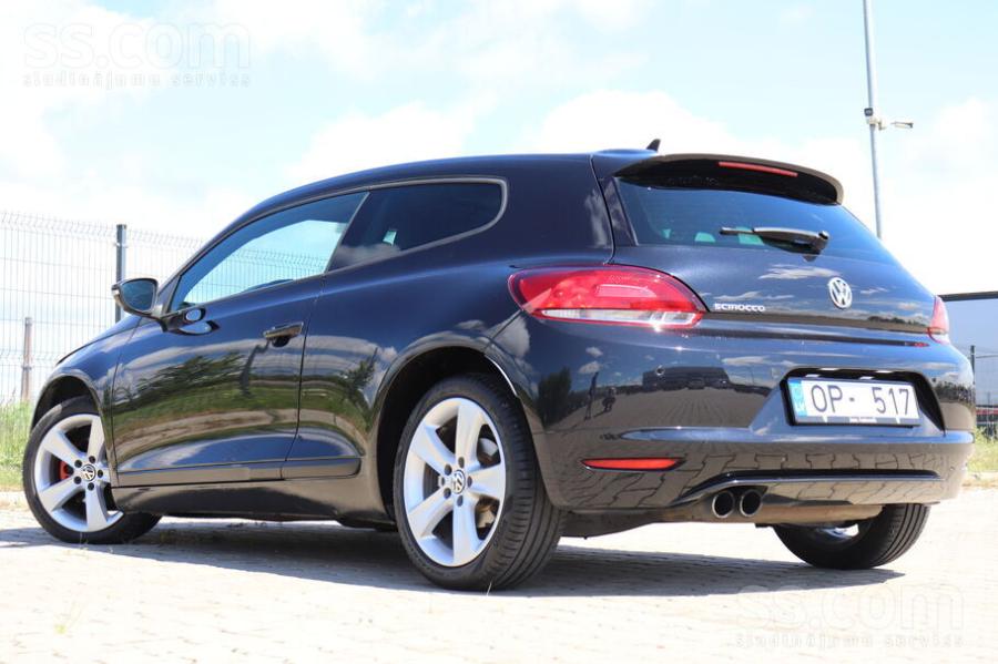 Melns Volkswagen Scirocco 2009 Rīga, ar dzinēja tilpumu 2.00 L un nobraukumu 0 tūkst. km par 6450 €, foto 11 vietnē AUTOMOTO.COM.LV