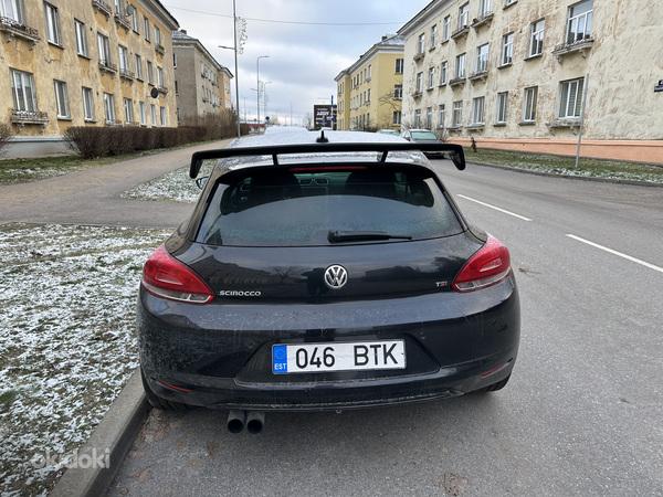 Melns Volkswagen Scirocco 2009 Kohtla-Jerve, ar dzinēja tilpumu 2.00 L un nobraukumu 292 tūkst. km par 6499 €, foto 5 vietnē AUTOMOTO.COM.LV