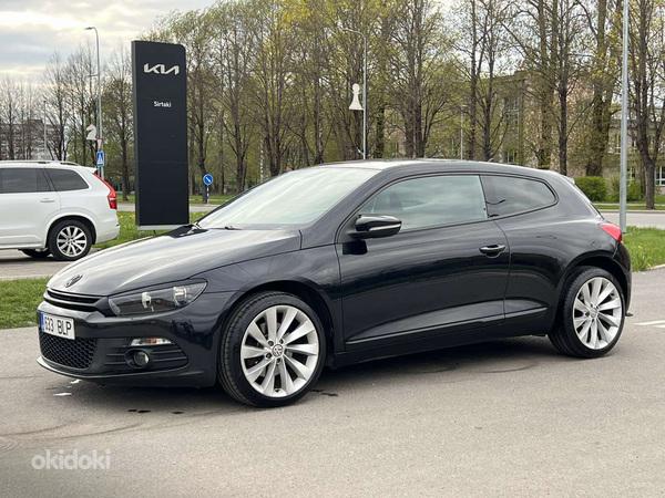 Black Volkswagen Scirocco 2009 in Narva, with an engine capacity of 2.00 L and mileage of 221 thousand km for 4999 €, photo 1 on AUTOMOTO.COM.LV