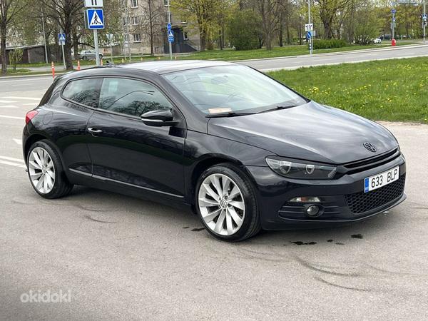 Black Volkswagen Scirocco 2009 in Narva, with an engine capacity of 2.00 L and mileage of 221 thousand km for 4999 €, photo 2 on AUTOMOTO.COM.LV
