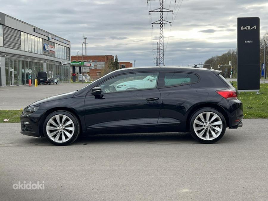 Black Volkswagen Scirocco 2009 in Narva, with an engine capacity of 2.00 L and mileage of 221 thousand km for 4999 €, photo 5 on AUTOMOTO.COM.LV