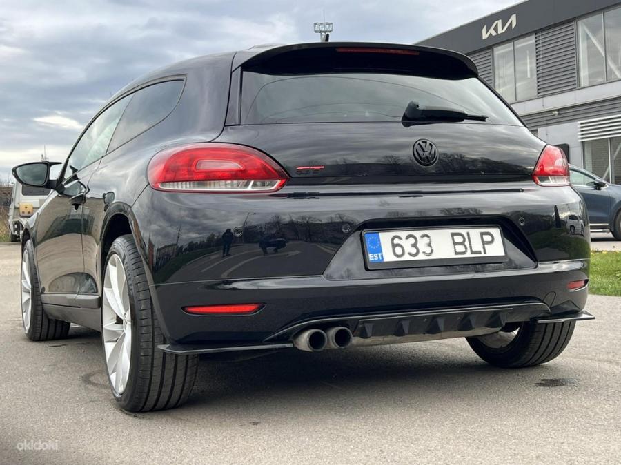 Black Volkswagen Scirocco 2009 in Narva, with an engine capacity of 2.00 L and mileage of 221 thousand km for 4999 €, photo 20 on AUTOMOTO.COM.LV