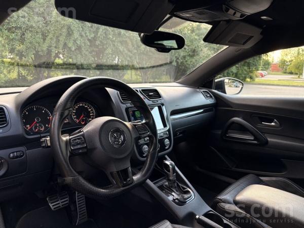 Black Volkswagen Scirocco 2009 in Dobele, with an engine capacity of 2.00 L and mileage of 312 thousand km for 6850 €, photo 6 on AUTOMOTO.COM.LV