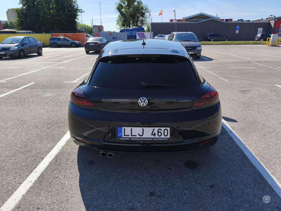 Black Volkswagen Scirocco 2009 in Kaunas, with an engine capacity of 1.97 L and mileage of 273 thousand km for 5500 €, photo 5 on AUTOMOTO.COM.LV